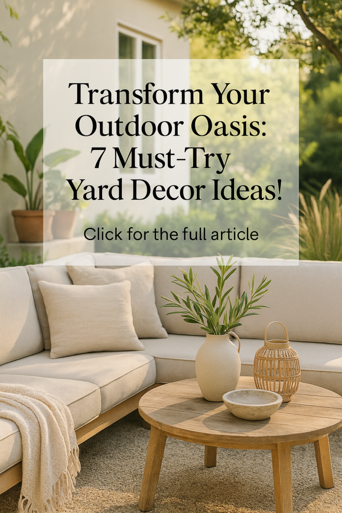 Transform Your Outdoor Oasis: 7 Must-Try Yard Decor Ideas! - TastyInteriors