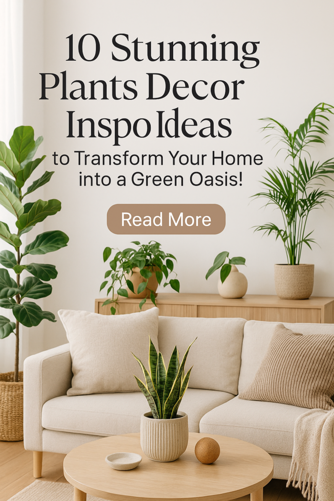 10 Stunning Plants Decor Inspo Ideas to Transform Your Home into a ...