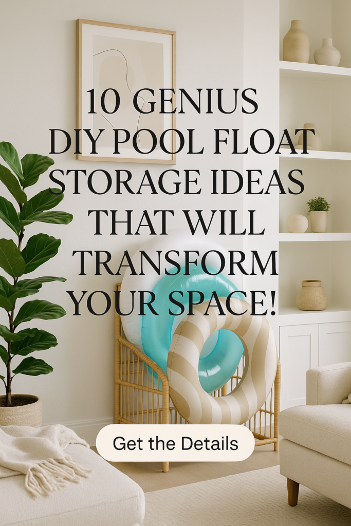 10 Genius DIY Pool Float Storage Ideas That Will Transform Your Space ...